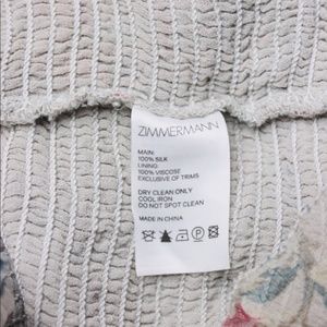 Zimmermann | Tops | New Zimmerman Bayou Floral Shirred Silk Crepe ...